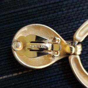 Erwin Pearl | Jewelry | Vtg Large Erwin Pearl Gold Earrings | Poshmark